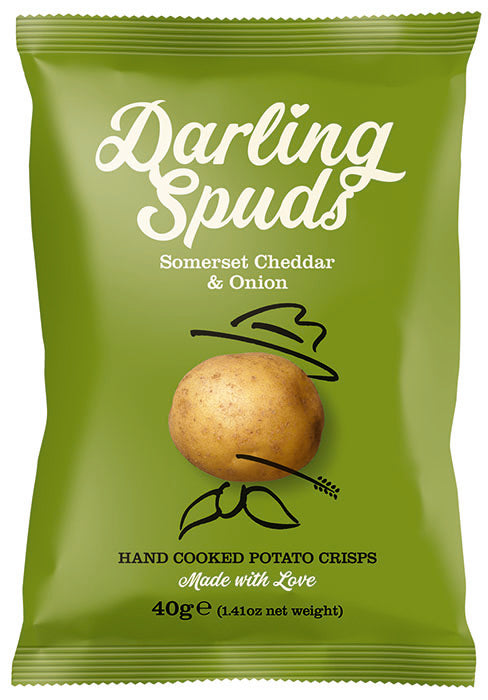 Darling Spuds Somerset Cheddar & Onion 30x40g – Chiltern Snacks